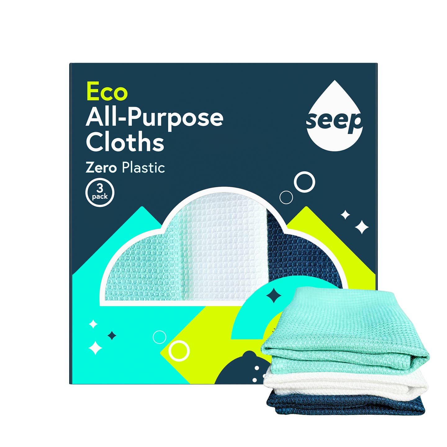 Seep All-Purpose Cloth - Pack of 3 – Good Food Project