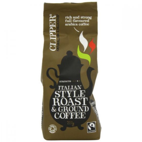 Clipper Italian Style Roast & Ground Coffee - Case of 8 x 227G – Good ...
